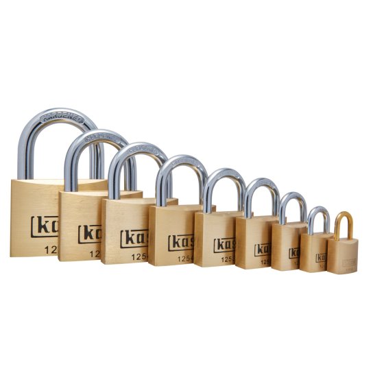 125 Premium Brass Padlocks | Kasp Security